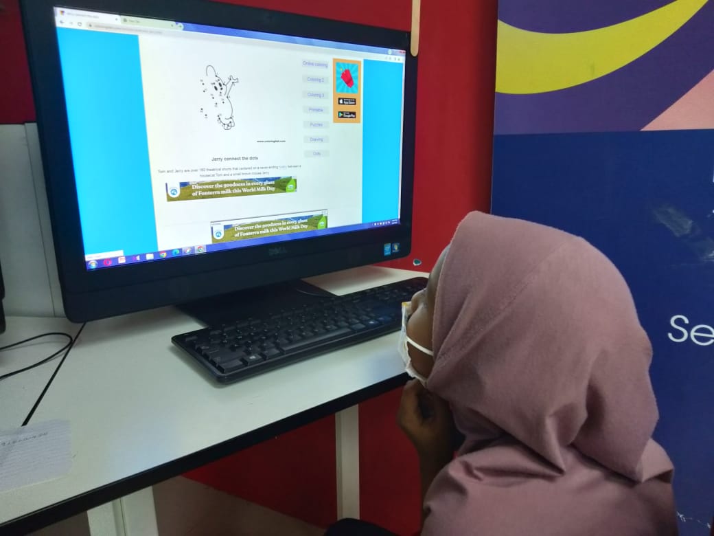 E-PEMBELAJARAN(CONNECT THE DOTS &COLORING ONLINE) – NADI Felda Sungai Tiang