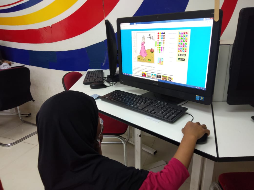 E-PEMBELAJARAN(CONNECT THE DOTS &COLORING ONLINE) – NADI Felda Sungai Tiang