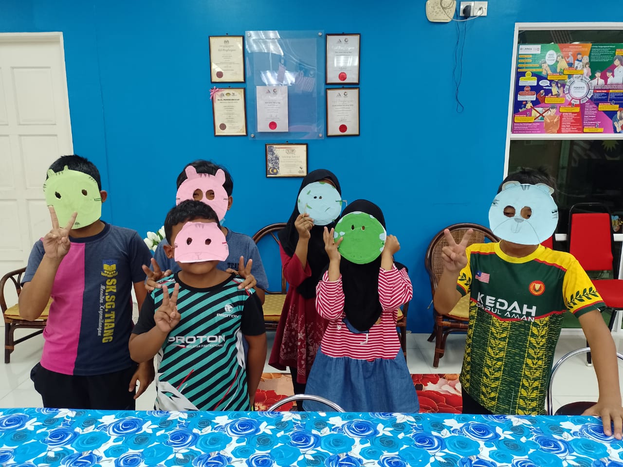 DIY TOPENG MUKA PINGGAN KERTAS – NADI Felda Sungai Tiang